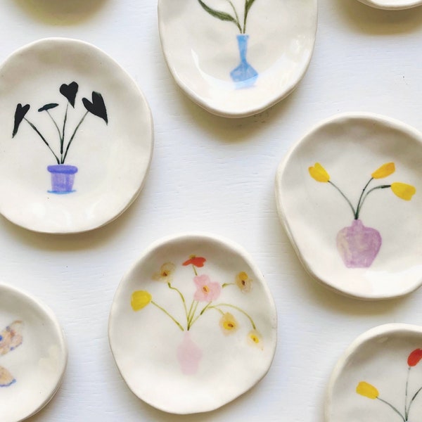 Ceramic Trinket Dish - Etsy