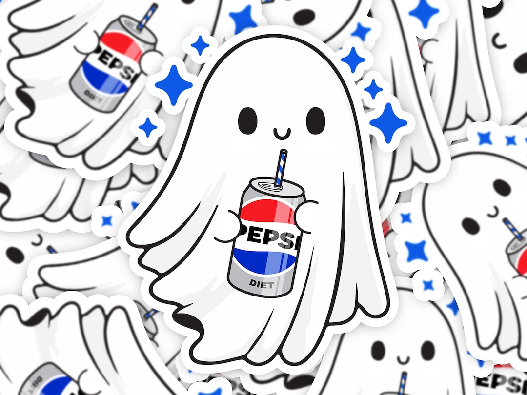 Diet Pepsi Ghost Sticker, Soda Ghost Sticker, Pepsi Lover Gift, I Need ...