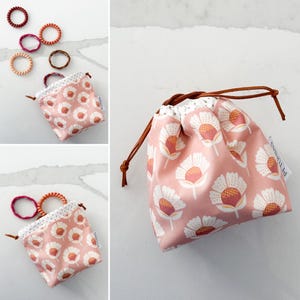 Mini Fabric Drawstring Pouch | Small Cinch Bag for Jewelry, Makeup ...