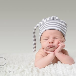 Baby Hat Geometric Gray Plus Sign Organic Knot by PETUNIAS Hipster ...
