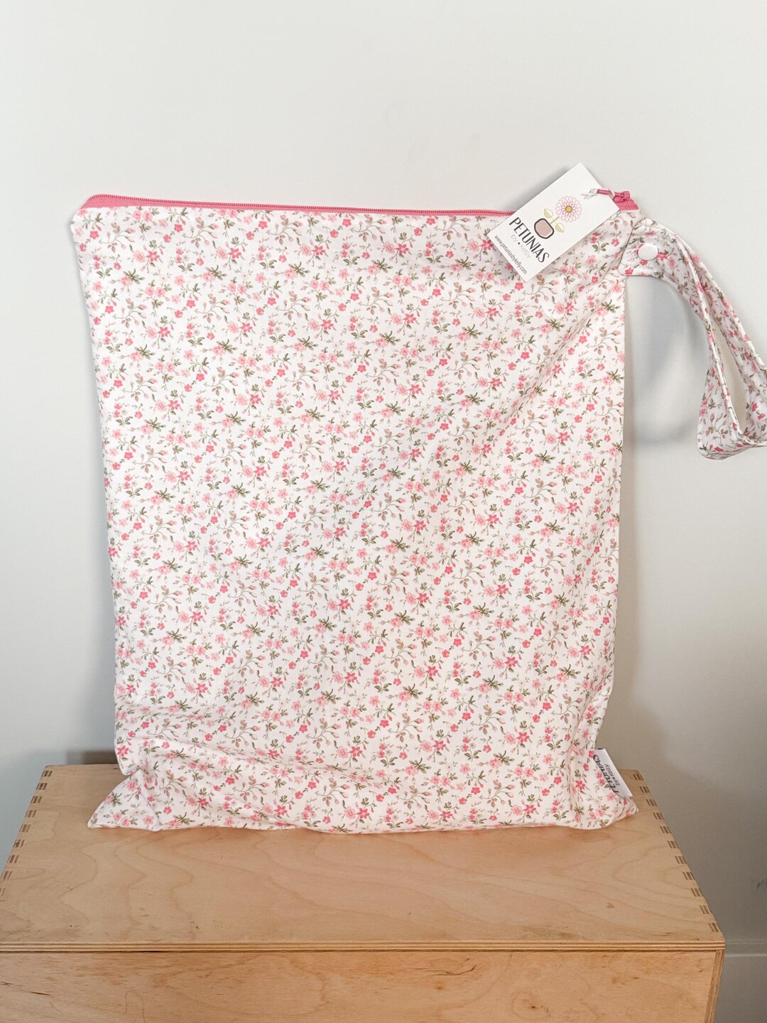 Extra Large Floral Wet Bag: Waterproof Reusable Cloth Diaper, Swim ...