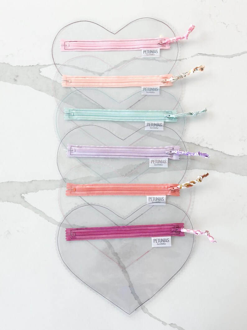Clear Heart Zipper Pouch: Jelly Vinyl Cosmetic Travel Bag - Etsy