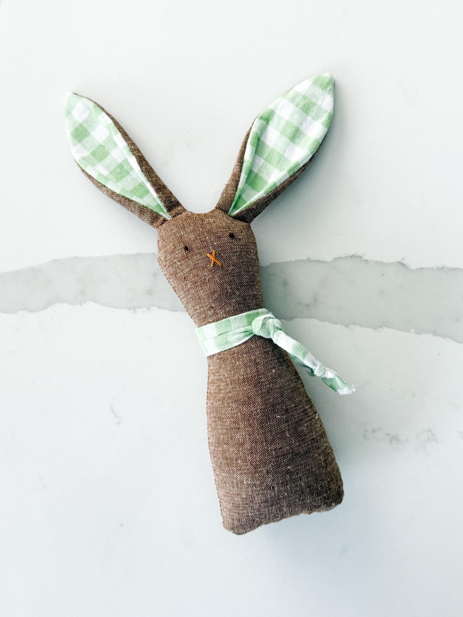 Handmade Linen Stuffed Bunny: Soft Plush Easter Toy, Nursery Decor, Kid ...