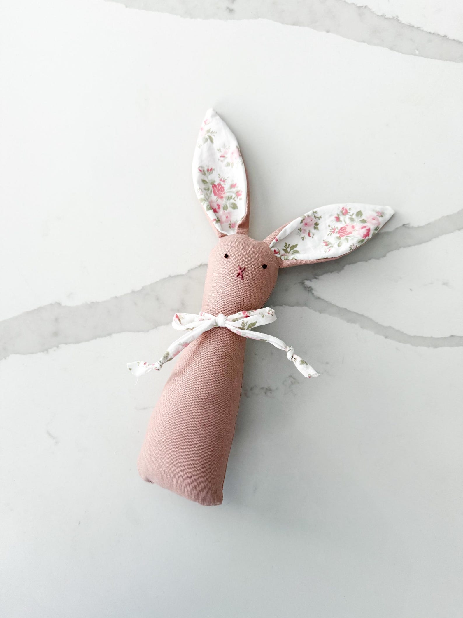 Handmade Linen Stuffed Bunny: Soft Plush Easter Toy, Nursery Decor ...