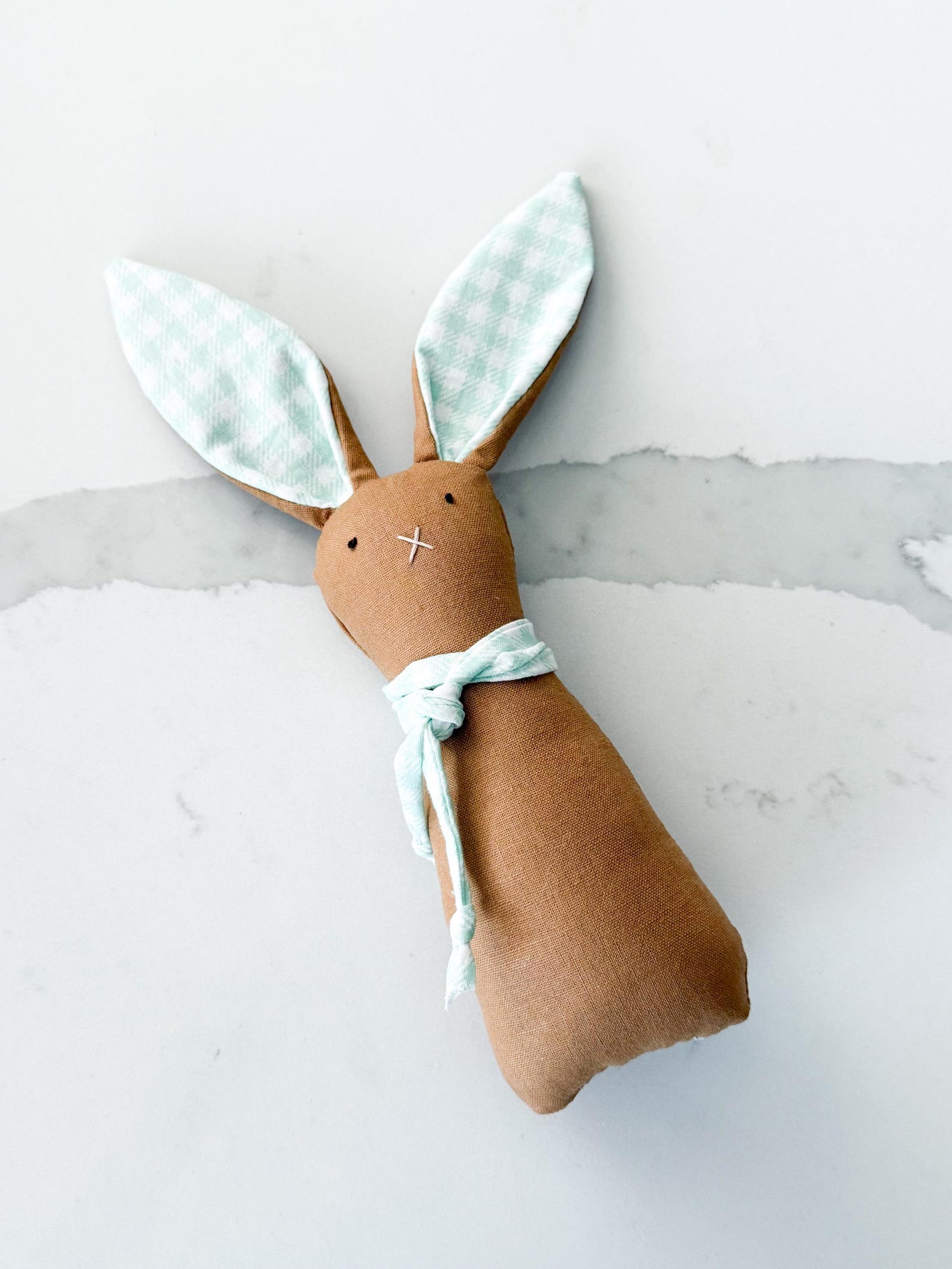 Handmade Linen Stuffed Bunny: Soft Plush Easter Toy, Nursery Decor, Kid ...