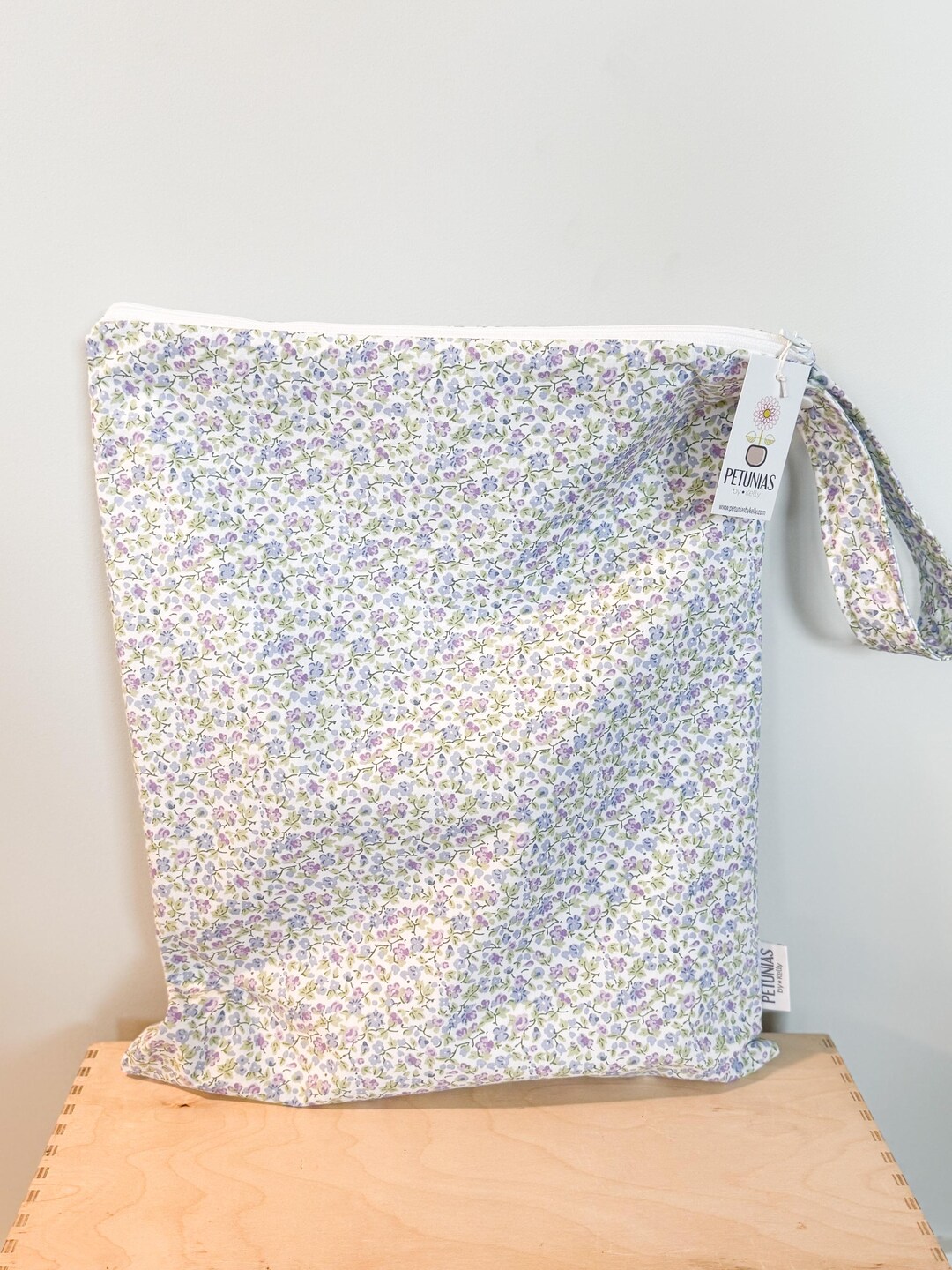 Extra Large Floral Wet Bag: Waterproof Reusable Cloth Diaper, Swim ...
