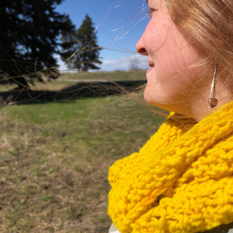 Bright Yellow Scarf - Etsy