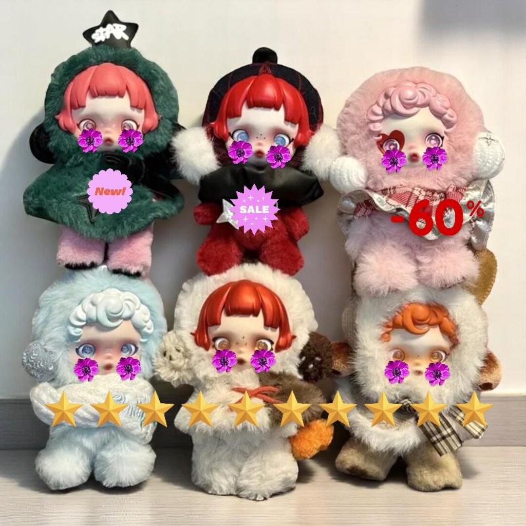 Cute Winter Plush Dolls – Collectible Soft Mini Figurines With Outfits ...