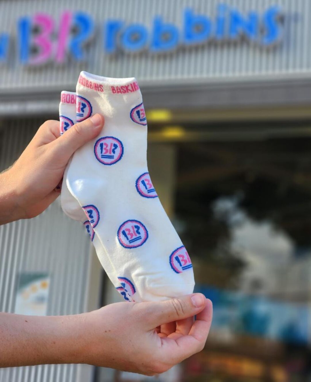 Cute Baskin Robbins Logo Pattern Socks! - Etsy