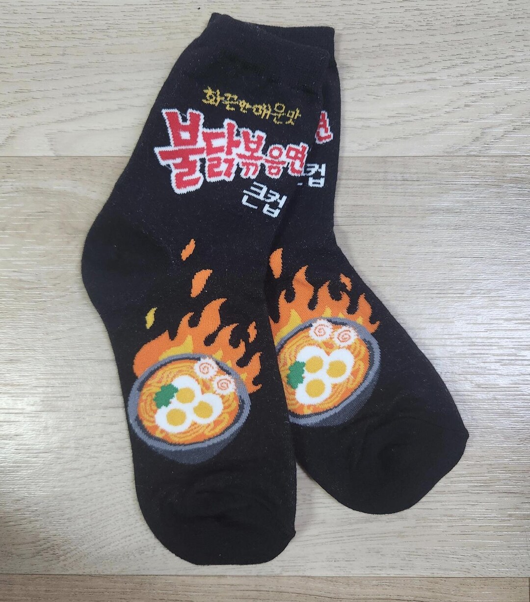 Buldak Ramen, Korean Spicy Noodle Socks! - Etsy