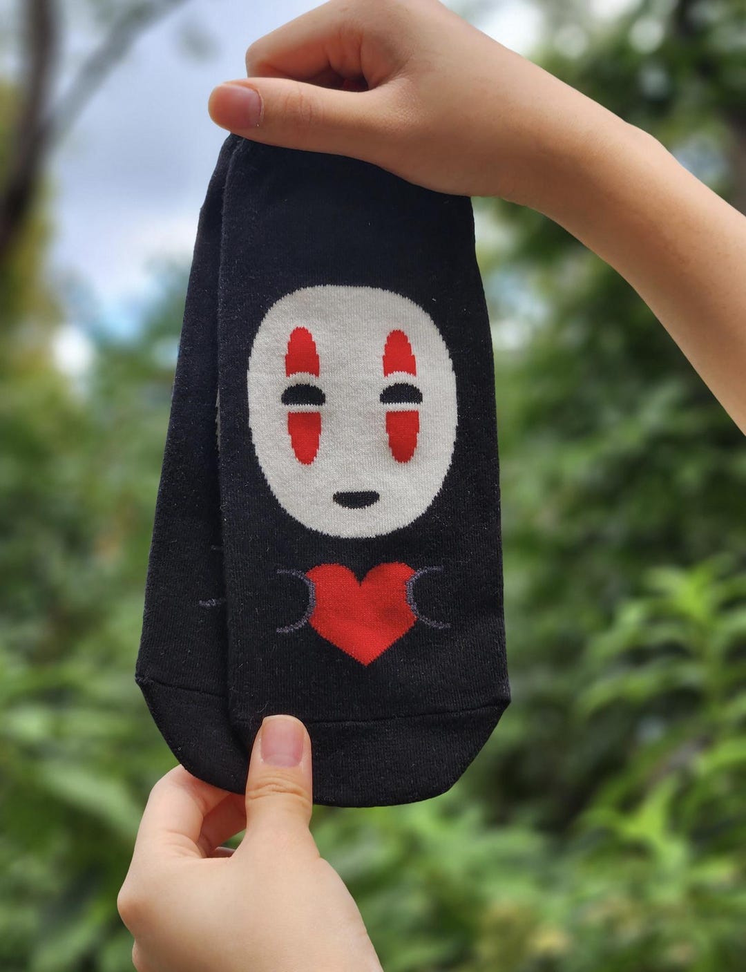 Cute Japanese No Face Socks! Spirited Away - Etsy