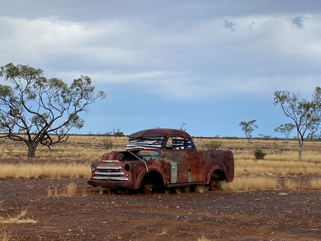 Outback Queensland, Rusty Old Car, Channel Country, Red Dirt Country ...
