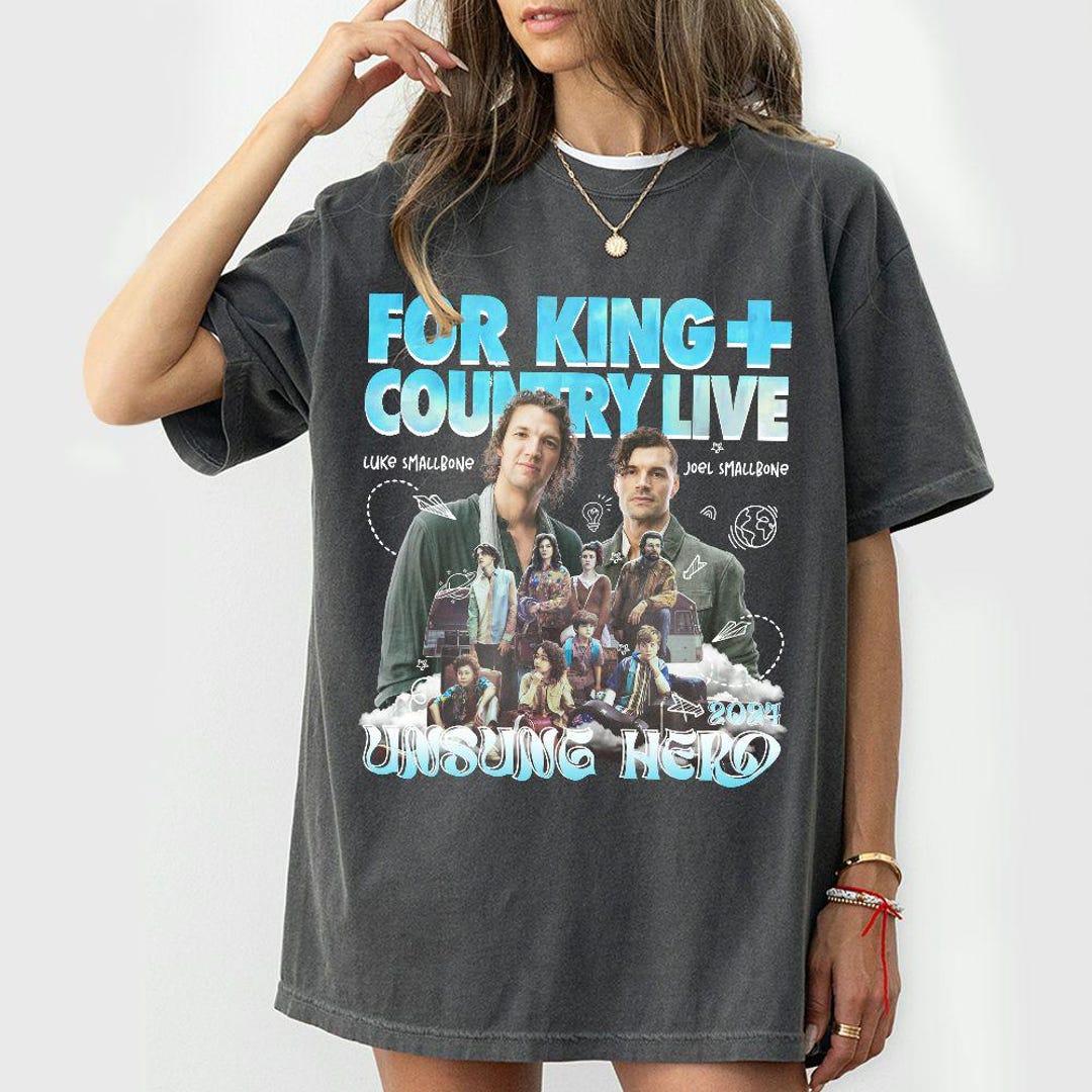 Blvckstyle for King and Country Shirt, Vintage Unsung Hero Tour 2024 ...