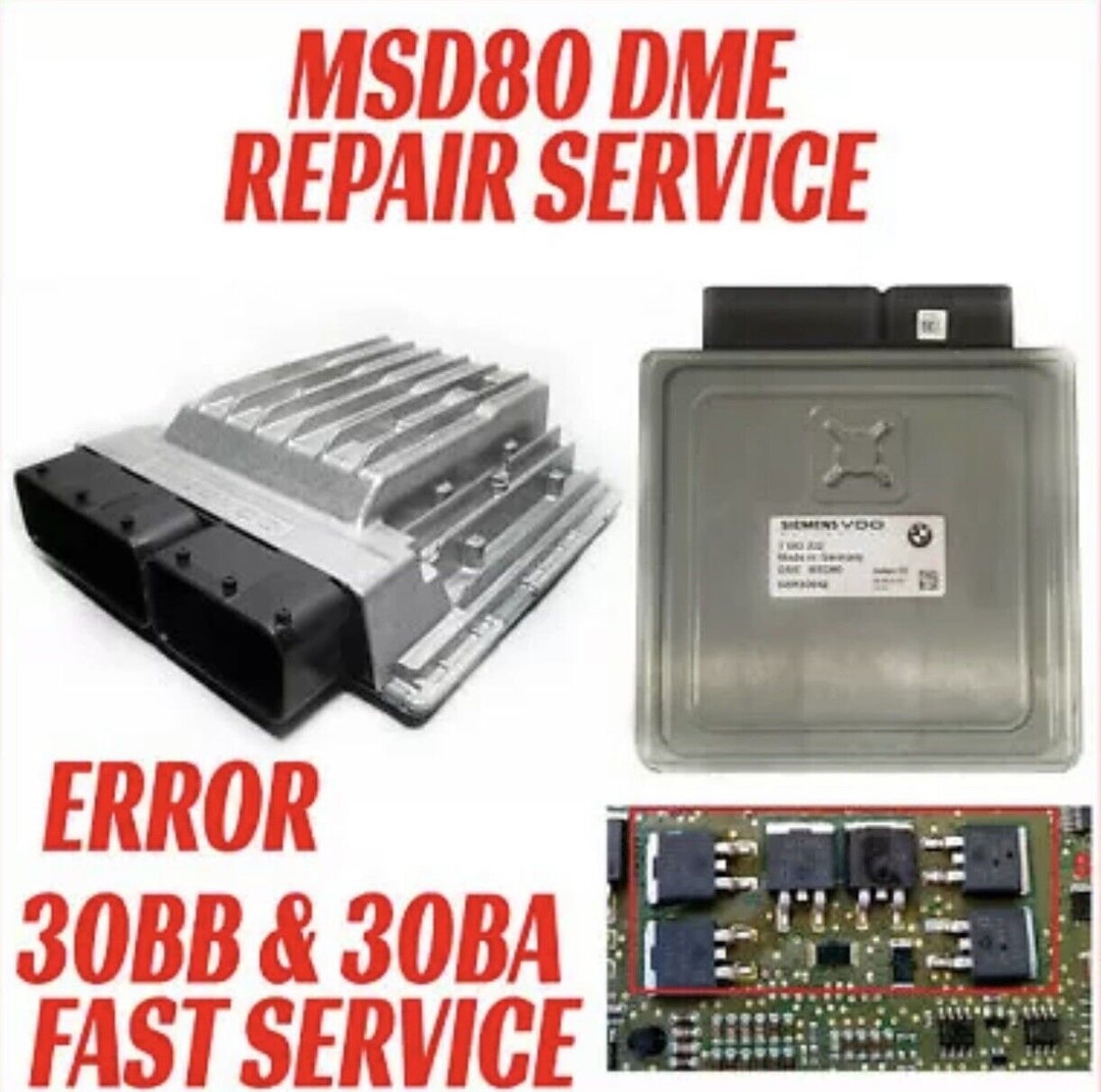 BMW MSD80 DME MOSFET Reepair Service N54 30BA 30BB E90 E92 E89 135i ...