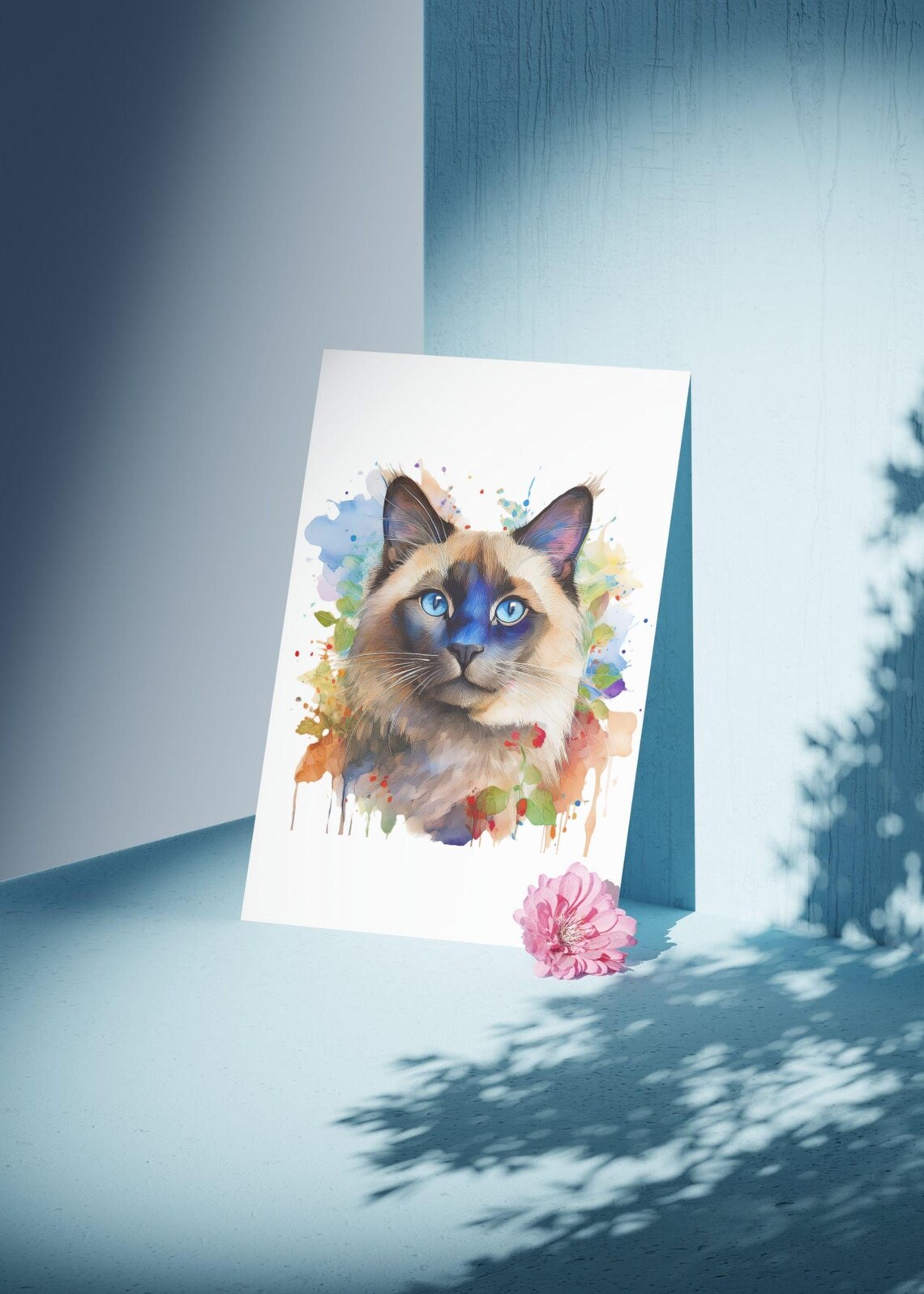 Lebanese Cat Clipart, Archivo JPG, Mascotas, Raza Libanés, Ojos Azules ...