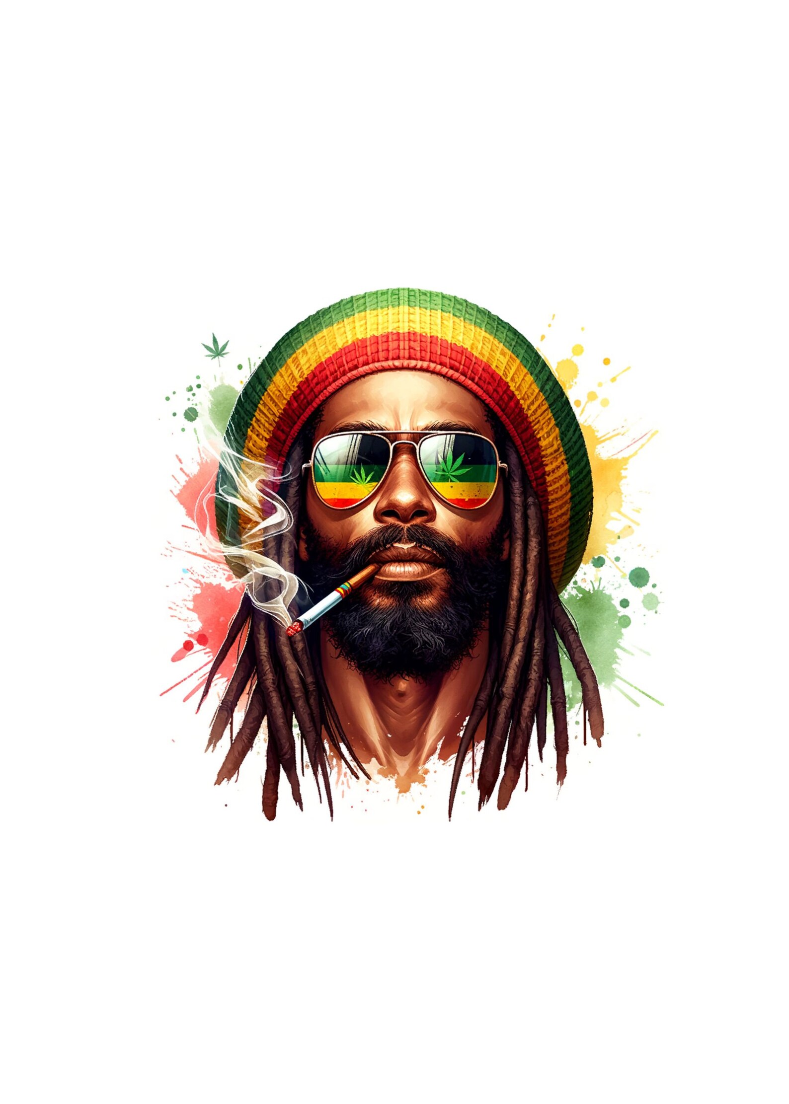 Jamaican Reggae Man, Archivo De Descarga JPG, Arte Imprimible, Clipart ...