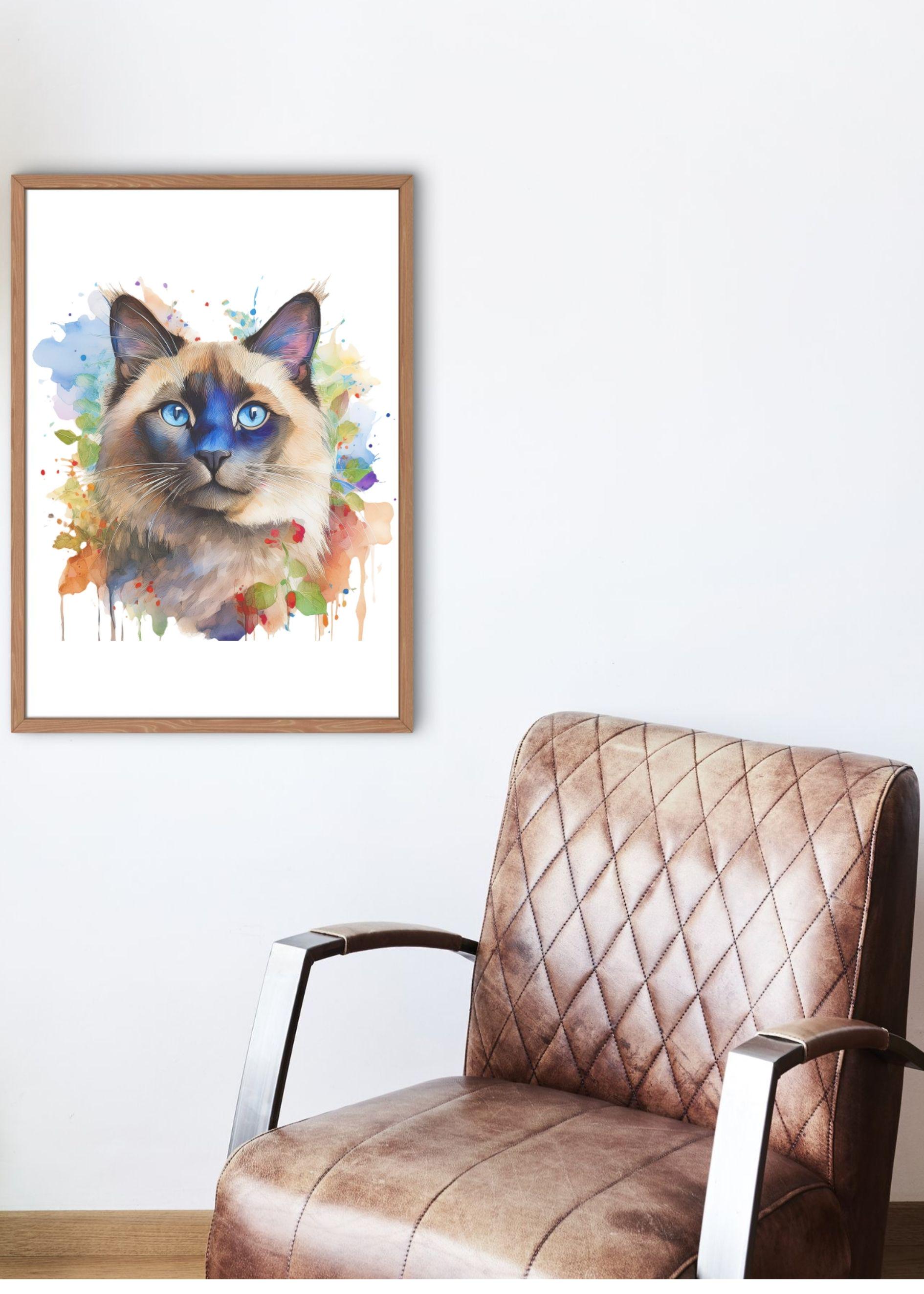 Lebanese Cat Clipart, Archivo JPG, Mascotas, Raza Libanés, Ojos Azules ...