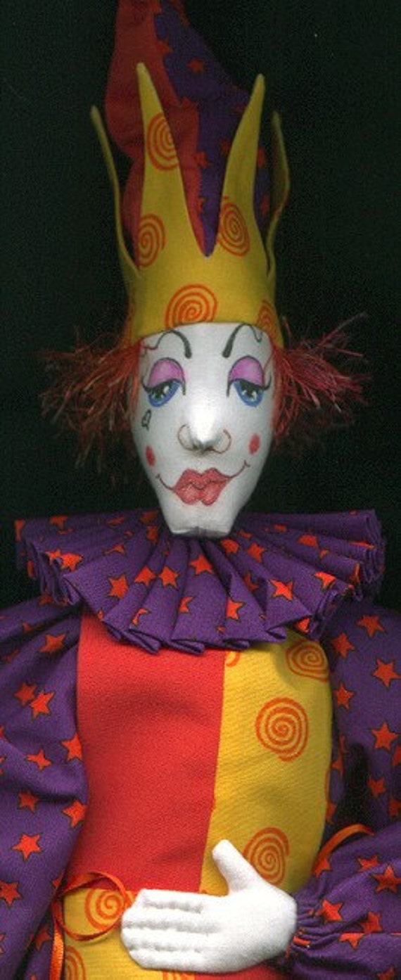 DIY King Arthur's Court Jester Cloth Doll PDF Pattern | Etsy