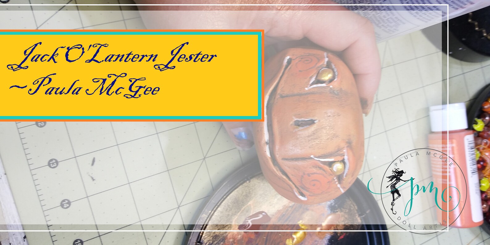 Halloween DIY Pumpkin Head Jester Online Class Workshop Jack | Etsy