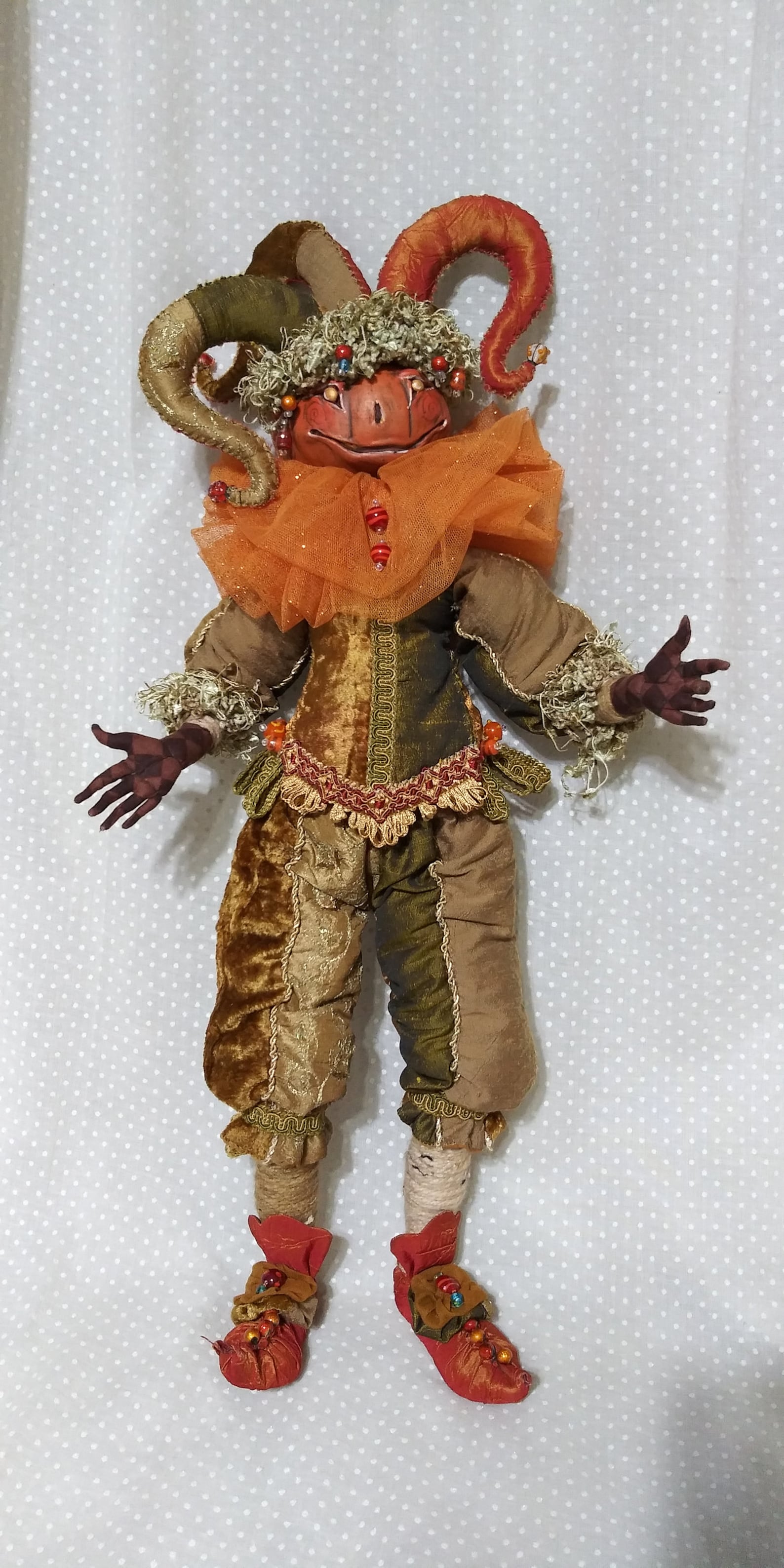 Halloween DIY Pumpkin Head Jester Online Class Workshop Jack | Etsy