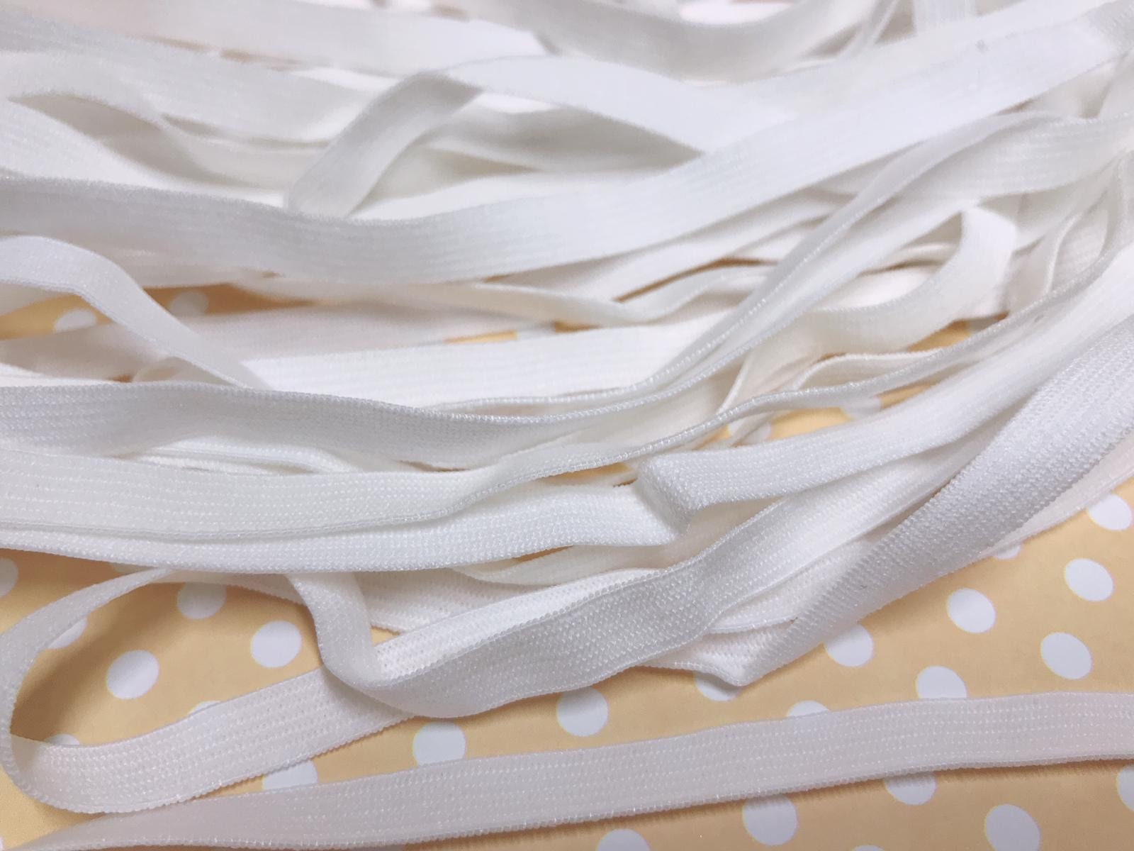 USA 10 Yards Soft Flat 1/4 Inch White Elastic Spandex Band - Etsy
