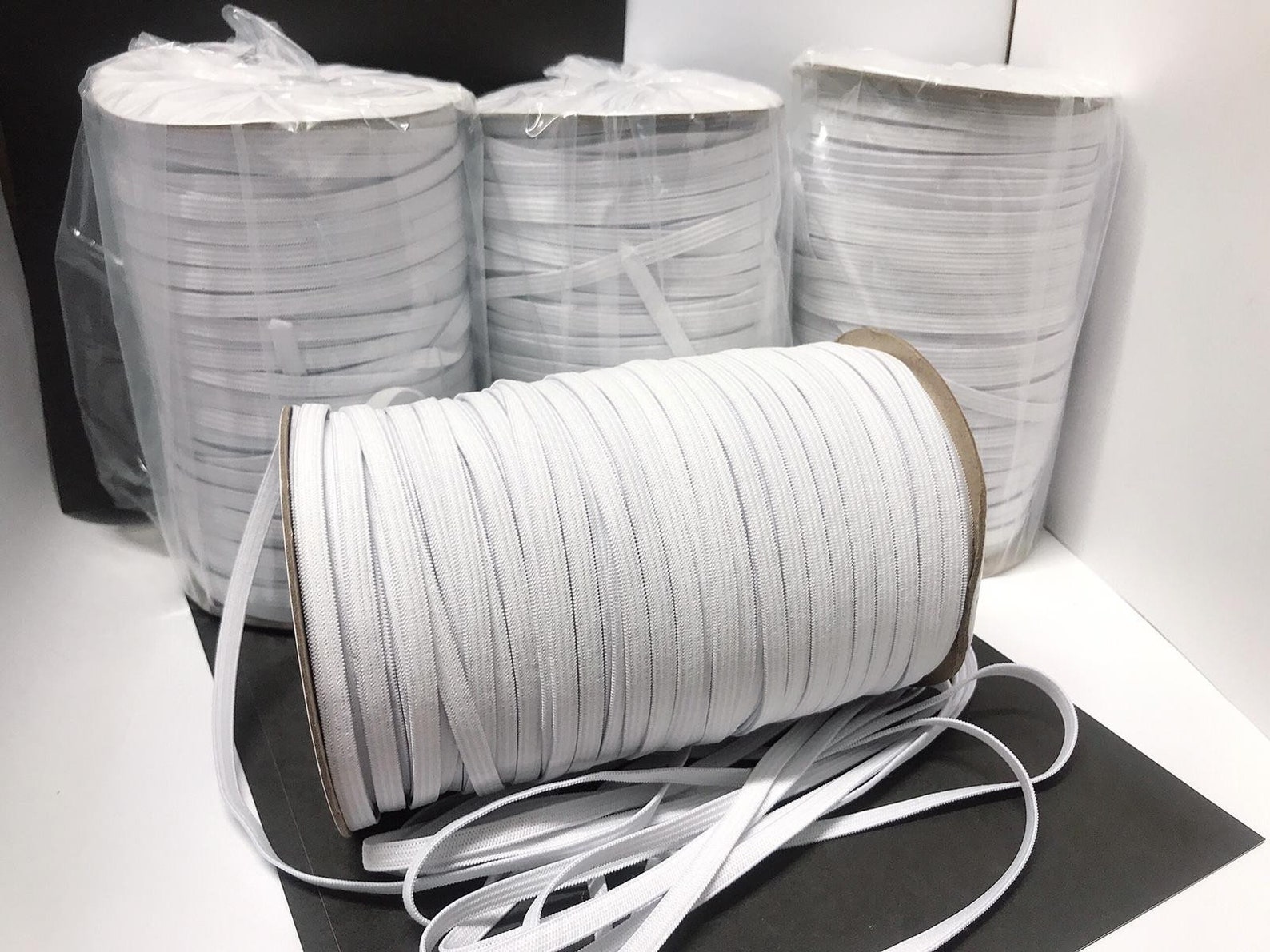 USA 10 Yards 5mm 1/4 White Elastic Flat Spandex Band Sewing - Etsy