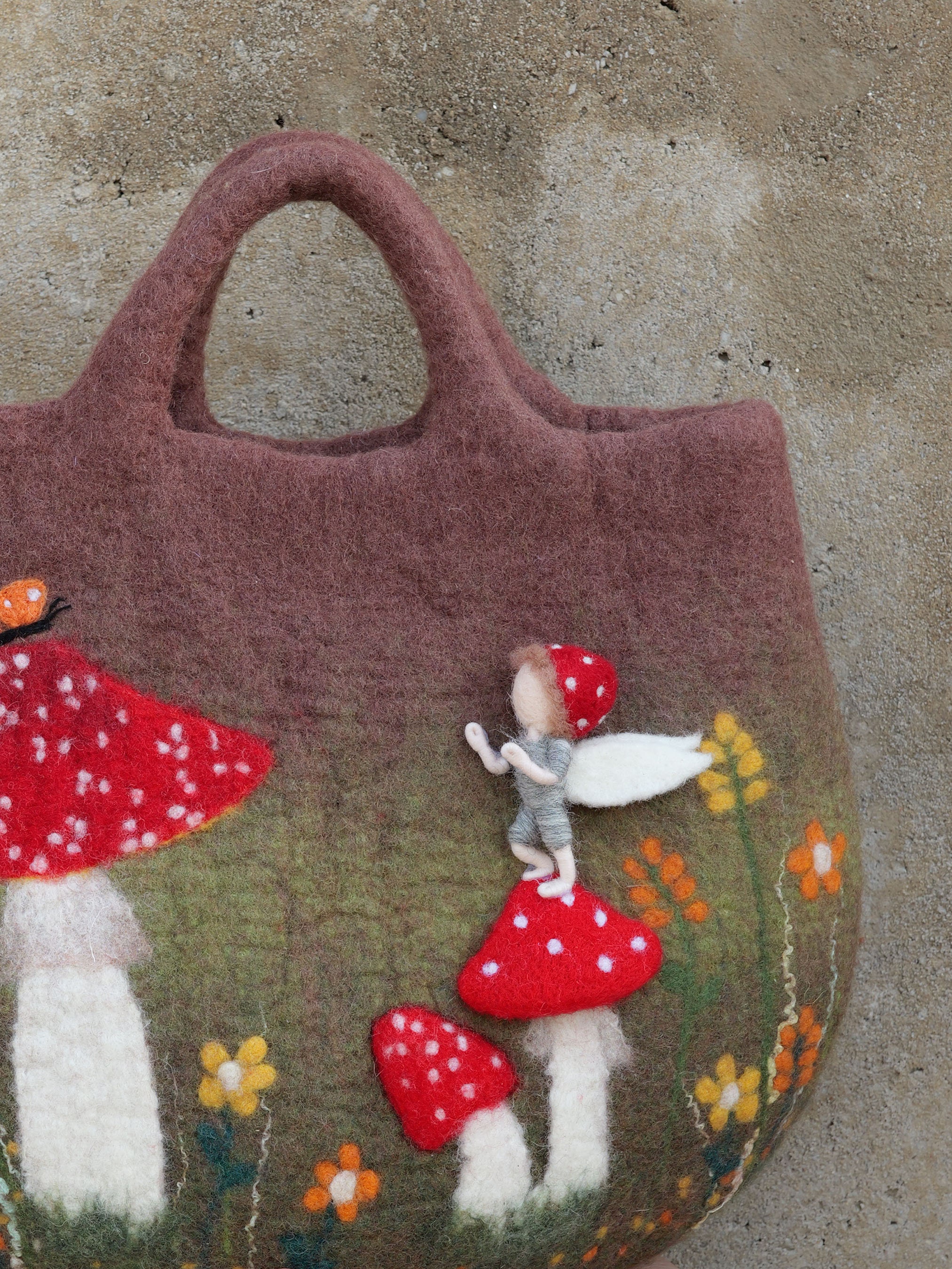 Enchanted Forest Felted Handbag, Women's Bag, Tote Bag, Shoulder Bag ...