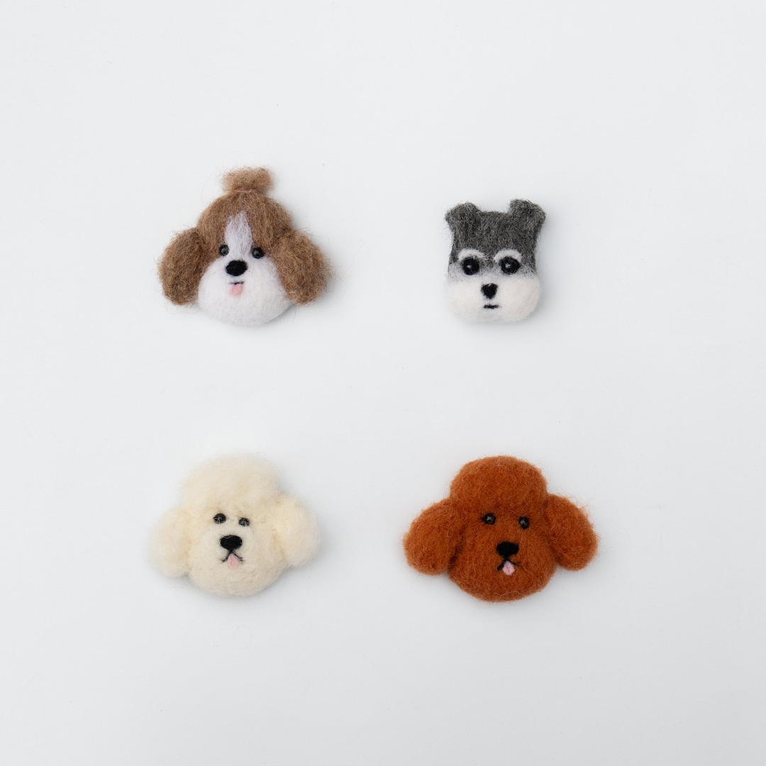 Handmade Felted Dog Brooch – Wool Felt Animal Pin - Etsy