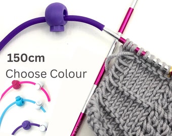 4 Stitch Stop Cord Locks for Circular Knitting Needles 5.5mm '1980 ...