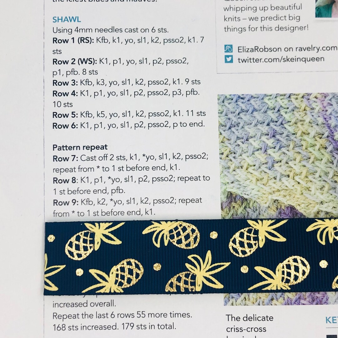 Magnetic Pattern Marker Tamer Guide Pineapples 19.5cm/a4/letter Size - Etsy