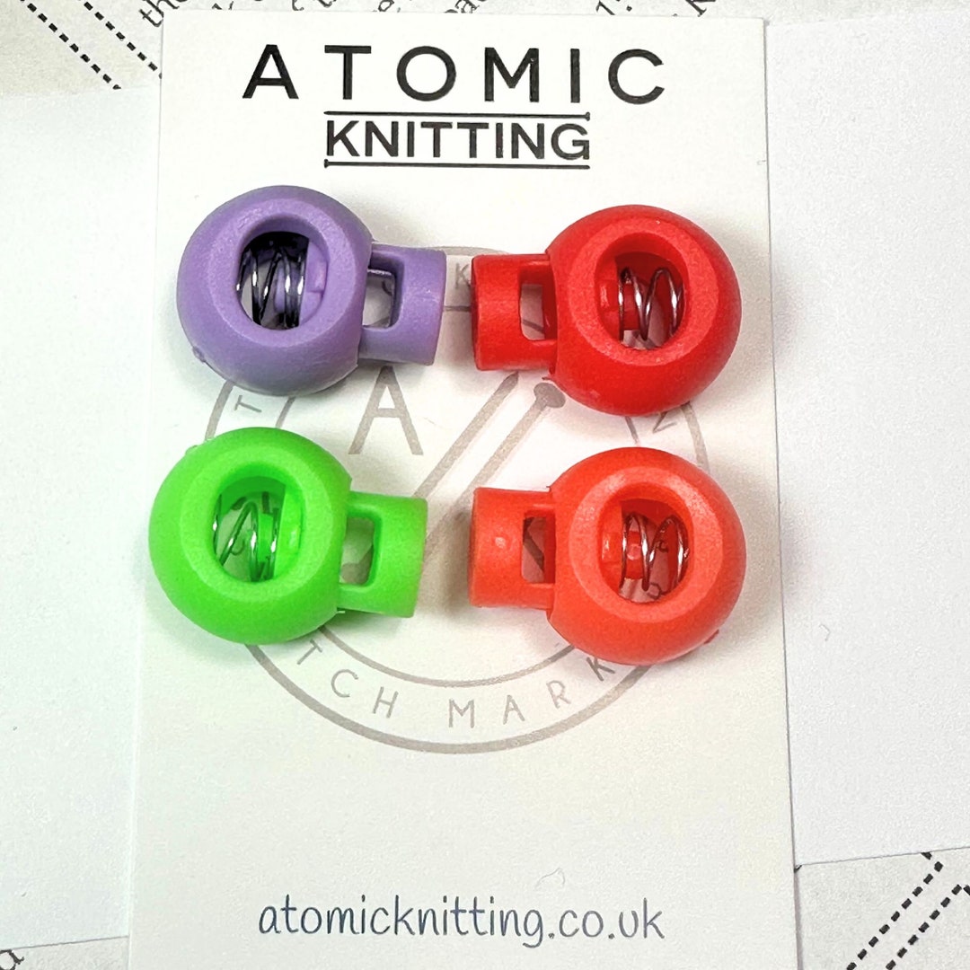 4 Stitch Stop Cord Locks for Circular Knitting Needles 5.5mm '1983 ...