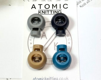 4 Stitch Stop Cord Locks for Circular Knitting Needles 5.5mm 'TRAIL MIX ...