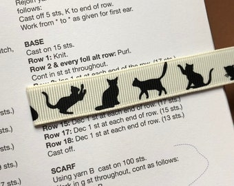 Magnetic Pattern Marker Tamer Guide White & Black Knitters Phrases 19 ...