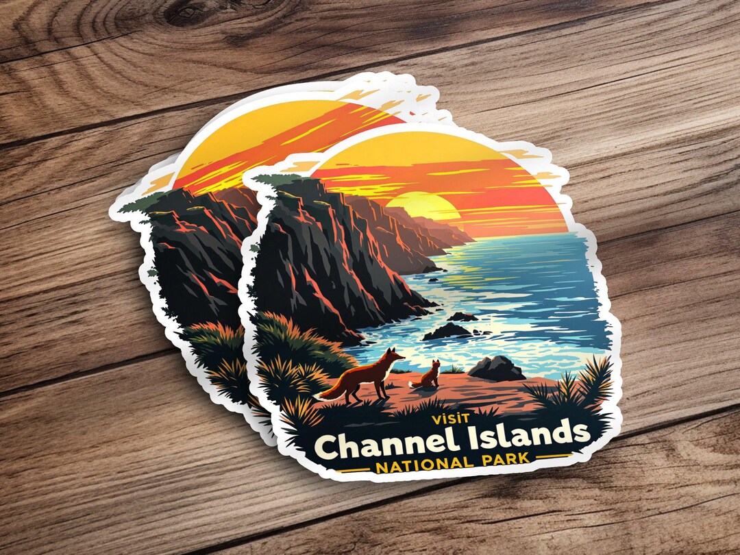 Visit Channel Islands National Park Sticker, Sunset Scenery Sticker ...