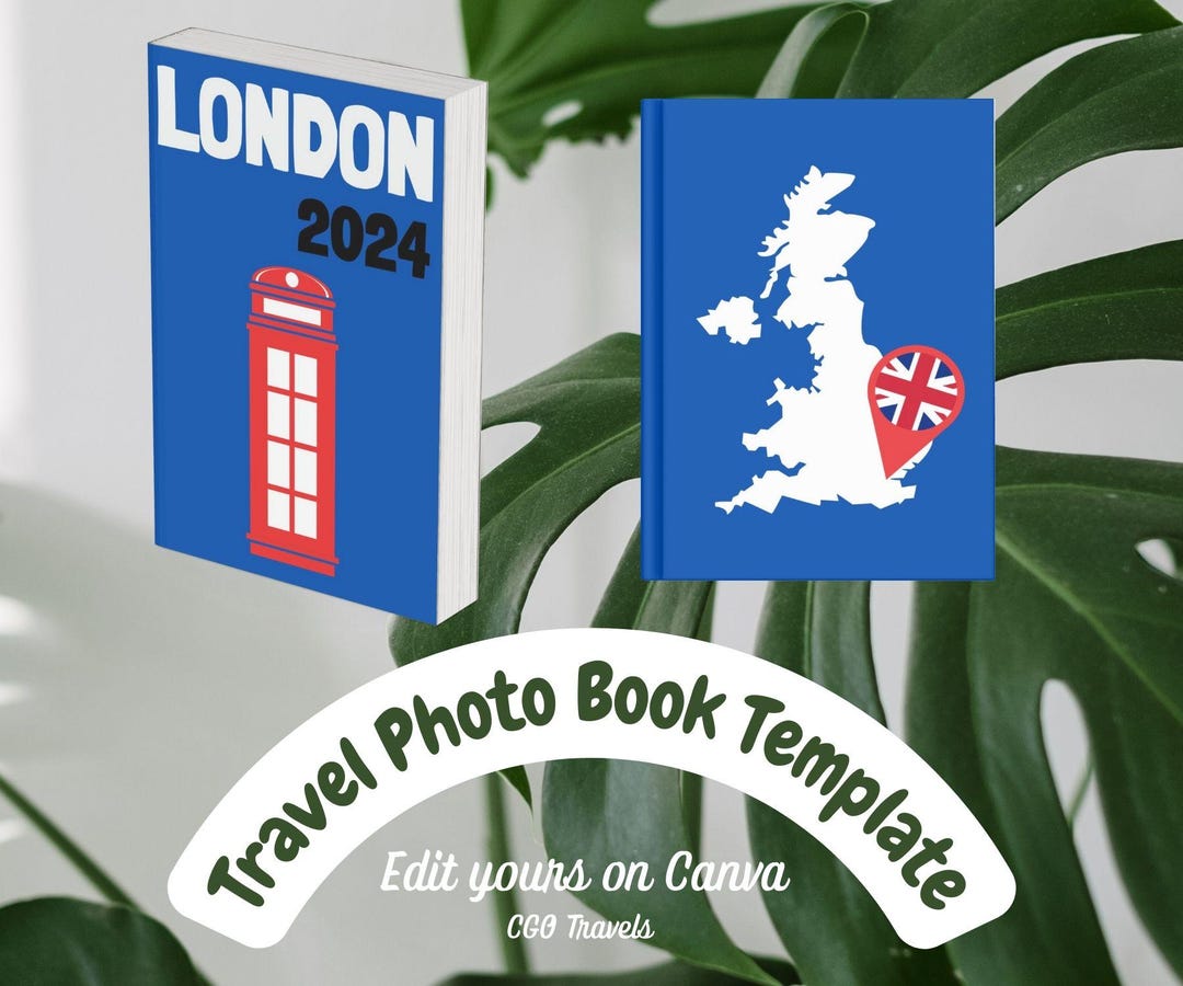 London Photo Book Template! - Etsy