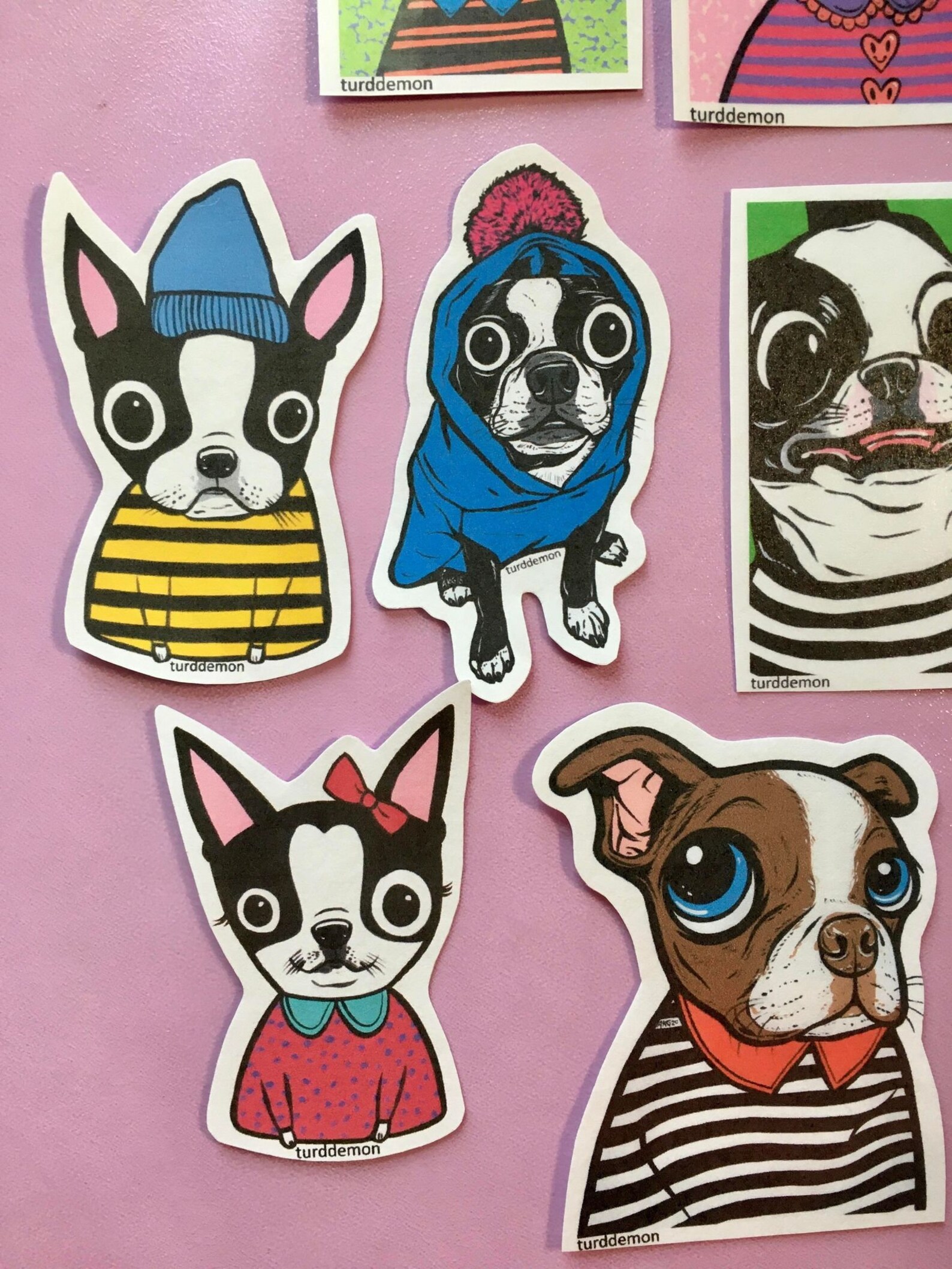 Boston Terrier Sticker Pack - Etsy