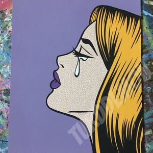 Ginger Crying Comic Girl Original Painting - Etsy