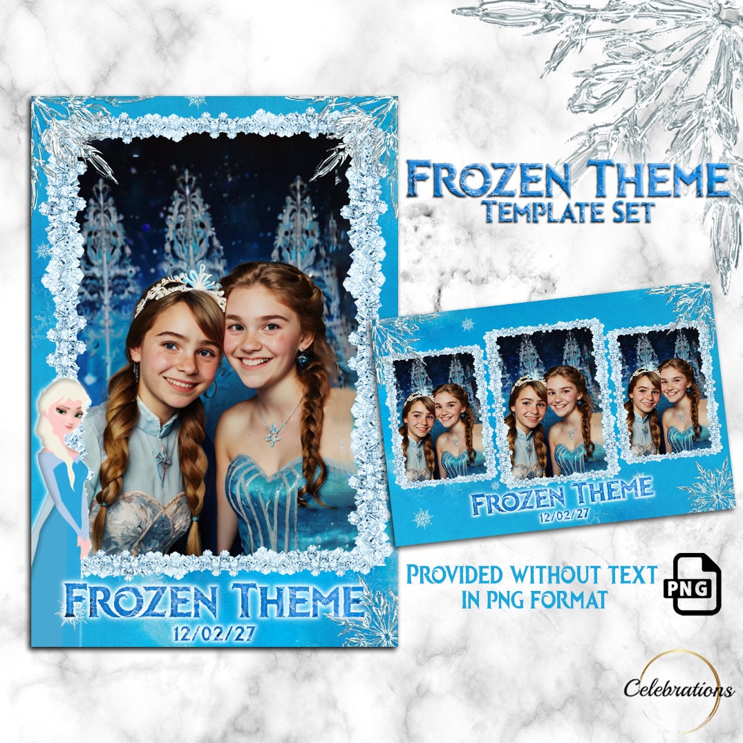 Kids Themes Photo Booth Template Bundle Set, Disney, Birthdays ...