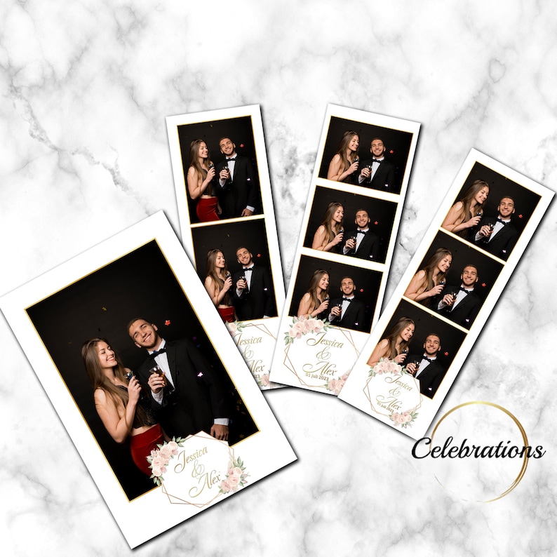 Stunning Photo Booth Template Bundle - 45 Photo-booth Overlays! Wedding ...