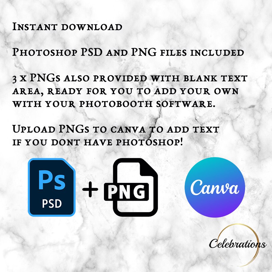 Graduation Party Template Set, Photo-booth Overlay, Graduations ...