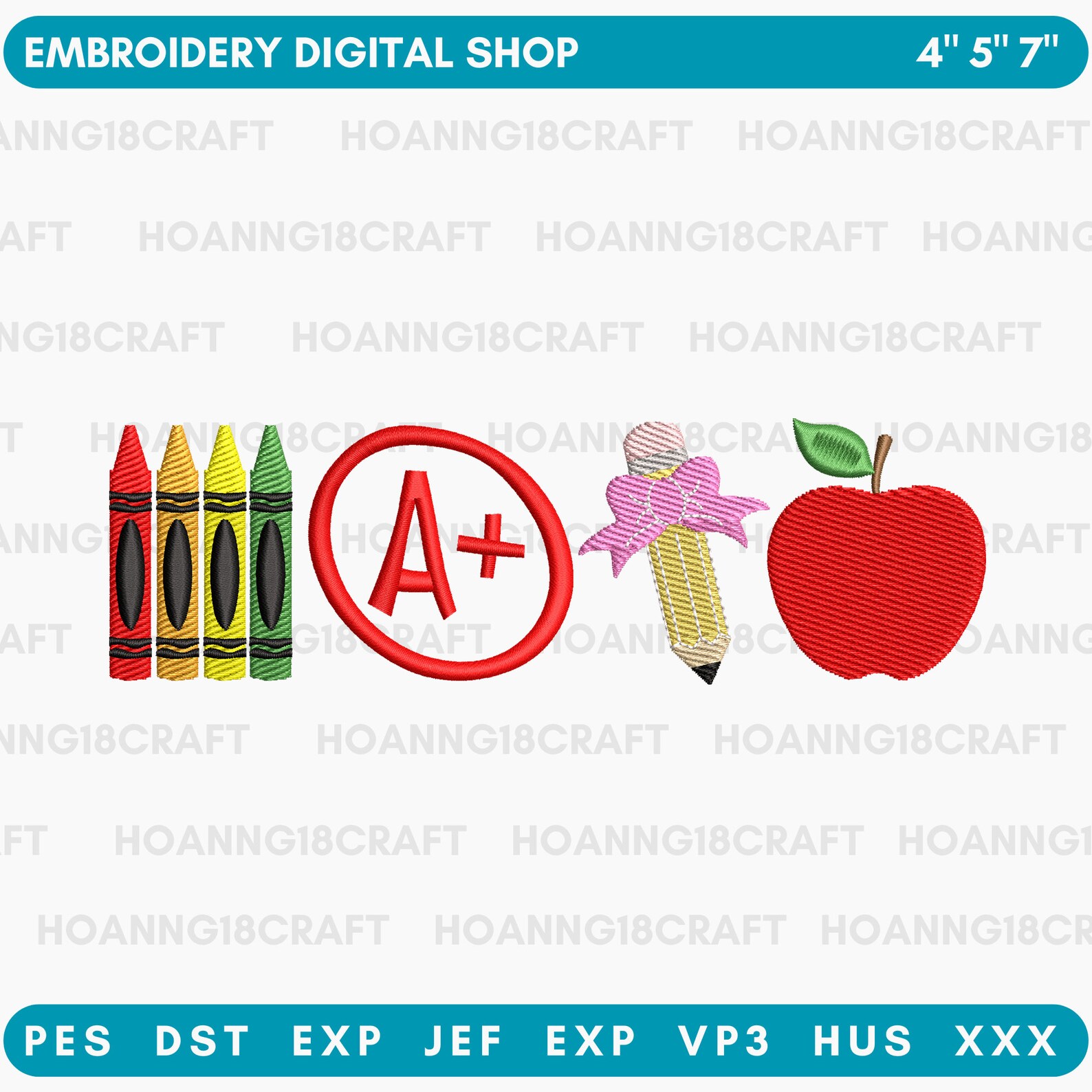 Personalized Back to School Stuff Embroidery Design, Personalized Back ...