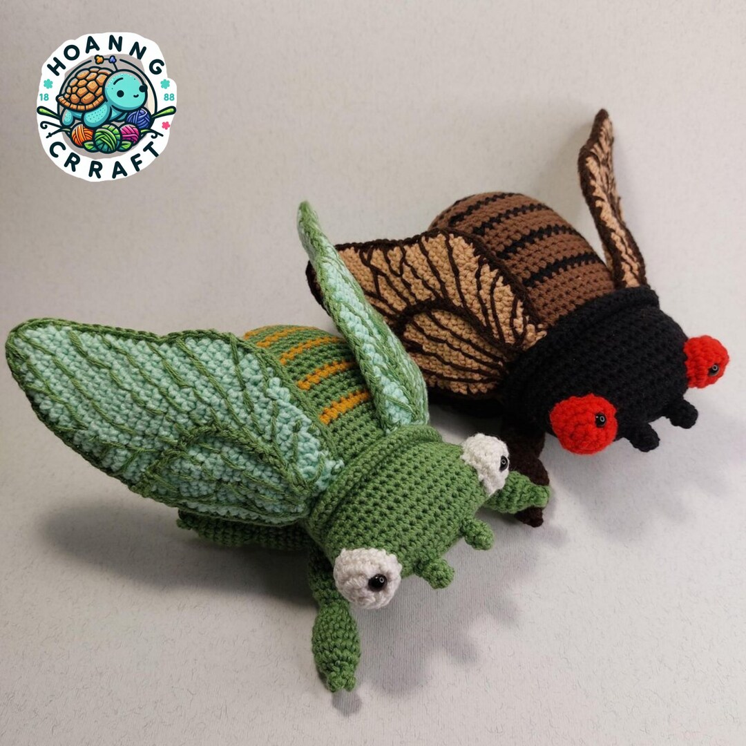 Melodies of Yarn: Crafting the Cicada Amigurumi - Etsy