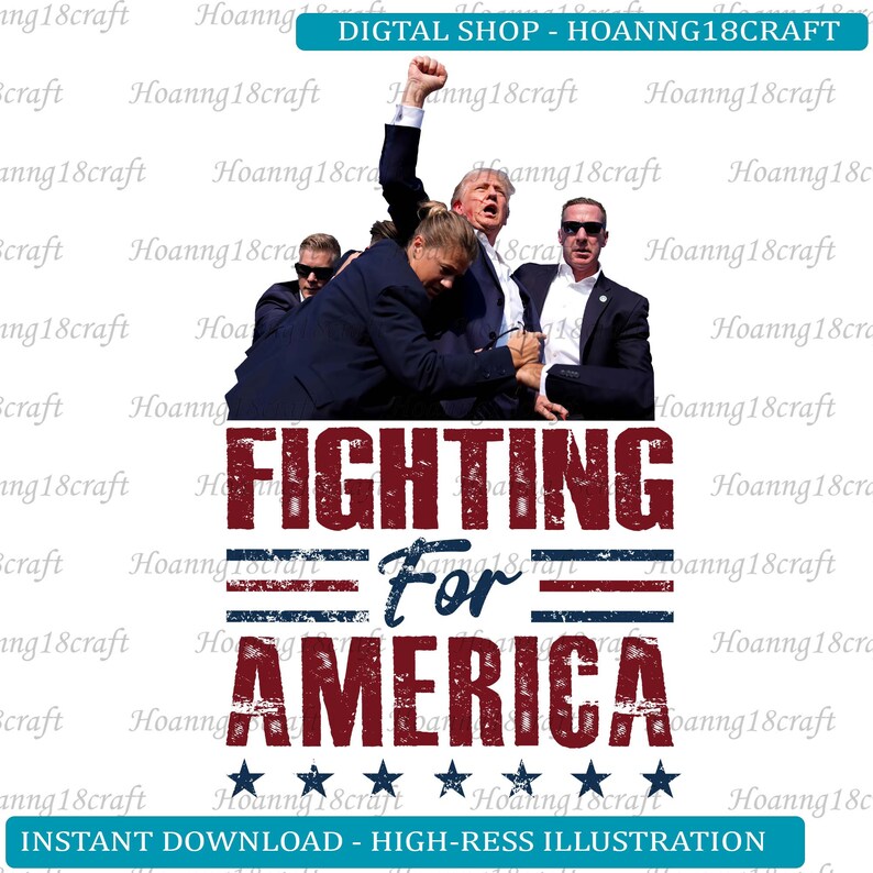 Fighting for America Trump Png, God Save the President Png, Not Today ...