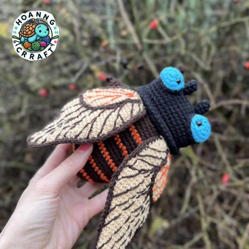Melodies of Yarn: Crafting the Cicada Amigurumi - Etsy