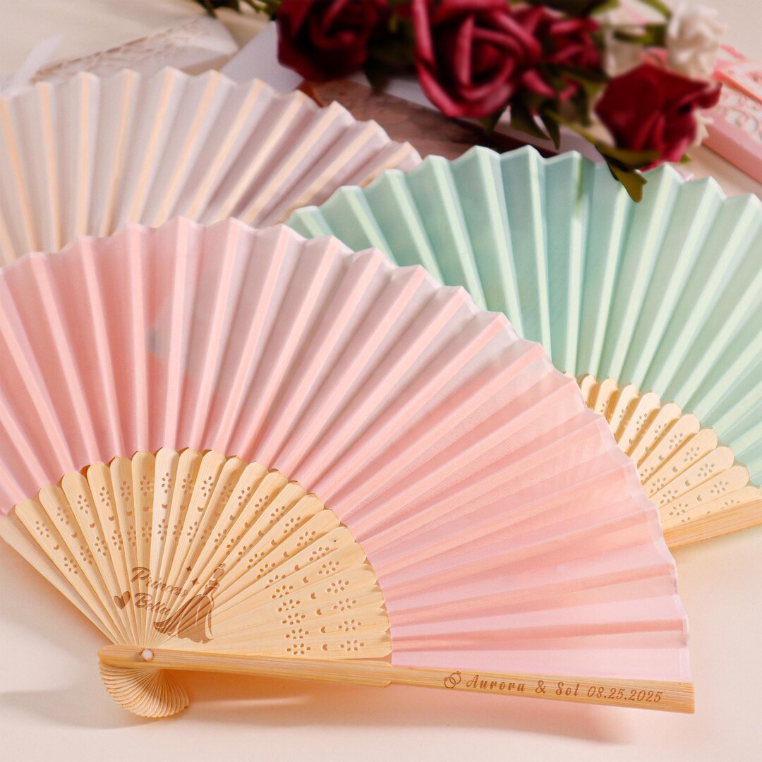 Cadeaux d'éventail de mariage en gros, Éventails personnalisés ...