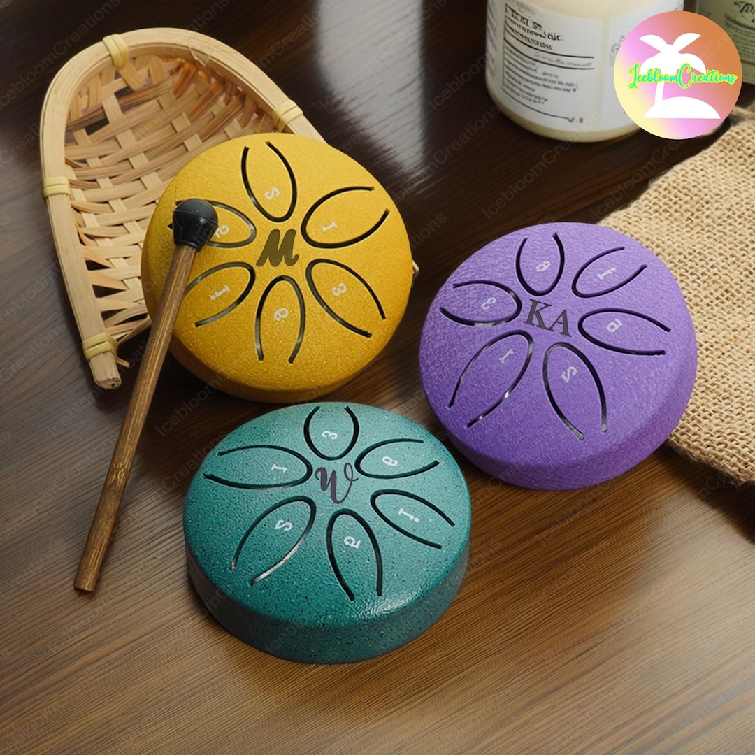Personalized Mini Steel Tongue Drum ,custom Percussion Instrument ,kids ...