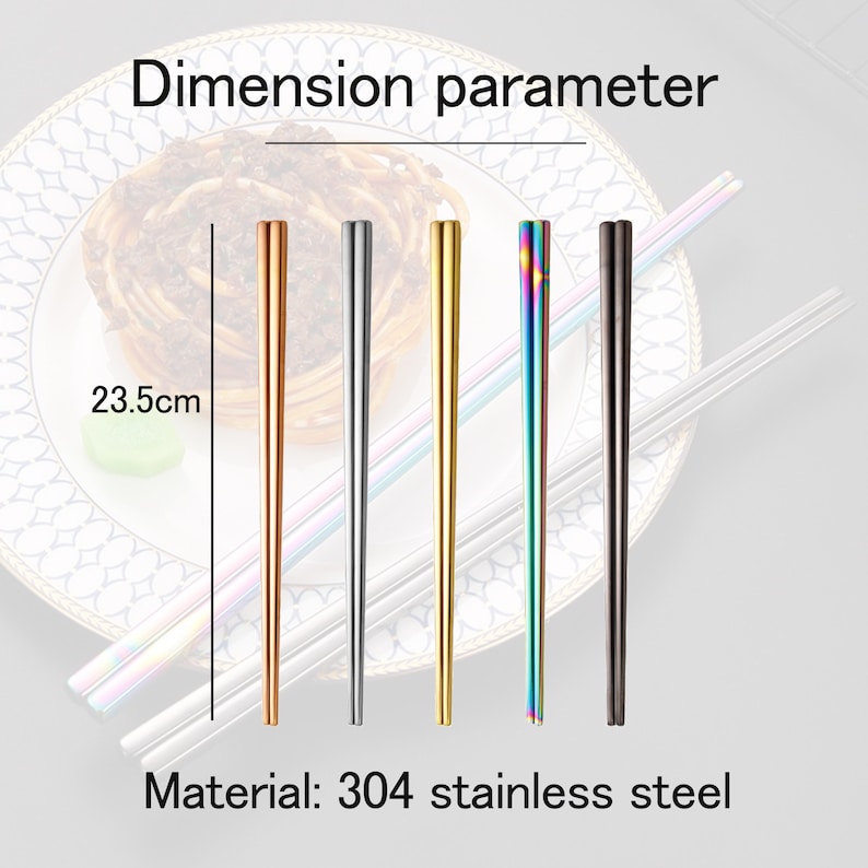 Personalized Engraved Chopsticks, Custom Colorful Stainless Steel ...