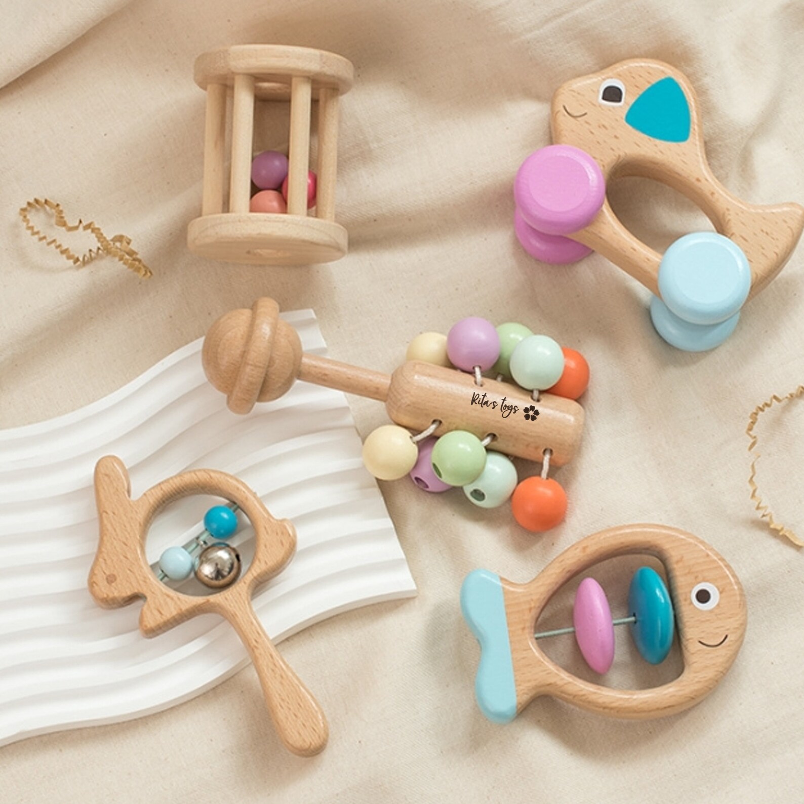 Personalised Wooden Musical Instruments Set, Custom Wooden Percussion ...