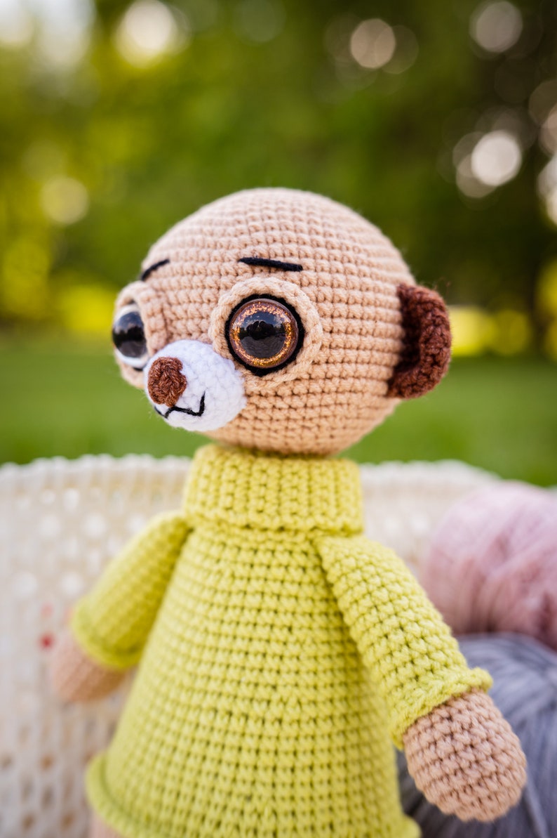 Handmade Crochet Meerkat Toy Pattern - DIY Amigurumi Meerkat PDF, Fun ...