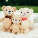 Beginner Crochet BEAR FAMILY Pattern Easy Amigurumi Bears, Simple Plush ...
